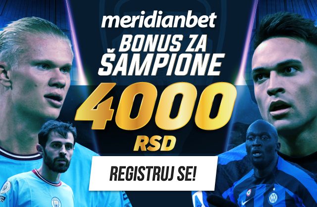 LAST MINUTE PONUDA: 4.000 RSD + najveći specijal igara za Ligu šampiona ... LAST MINUTE PONUDA: 4.000 RSD + najveći specijal igara za Ligu šampiona ...